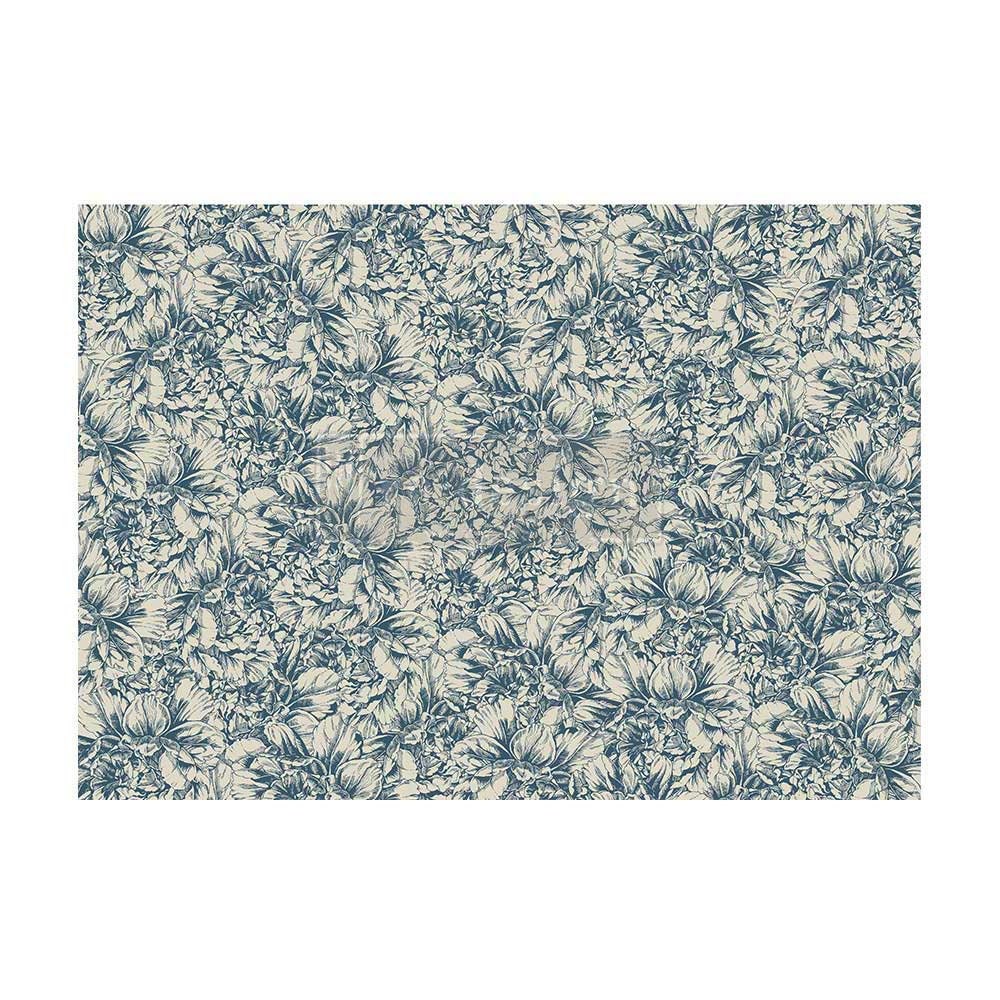 A1 Decoupage Fiber Paper Blue Wallpaper Redesign With - Etsy UK