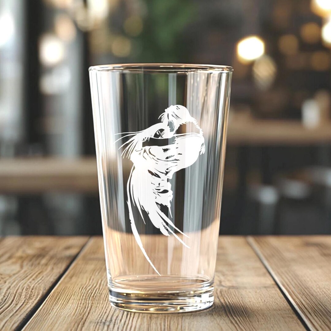 Final Fantasy 8 Pint Glass - Squall and Rinoa Edition, Gaming Glasses ...