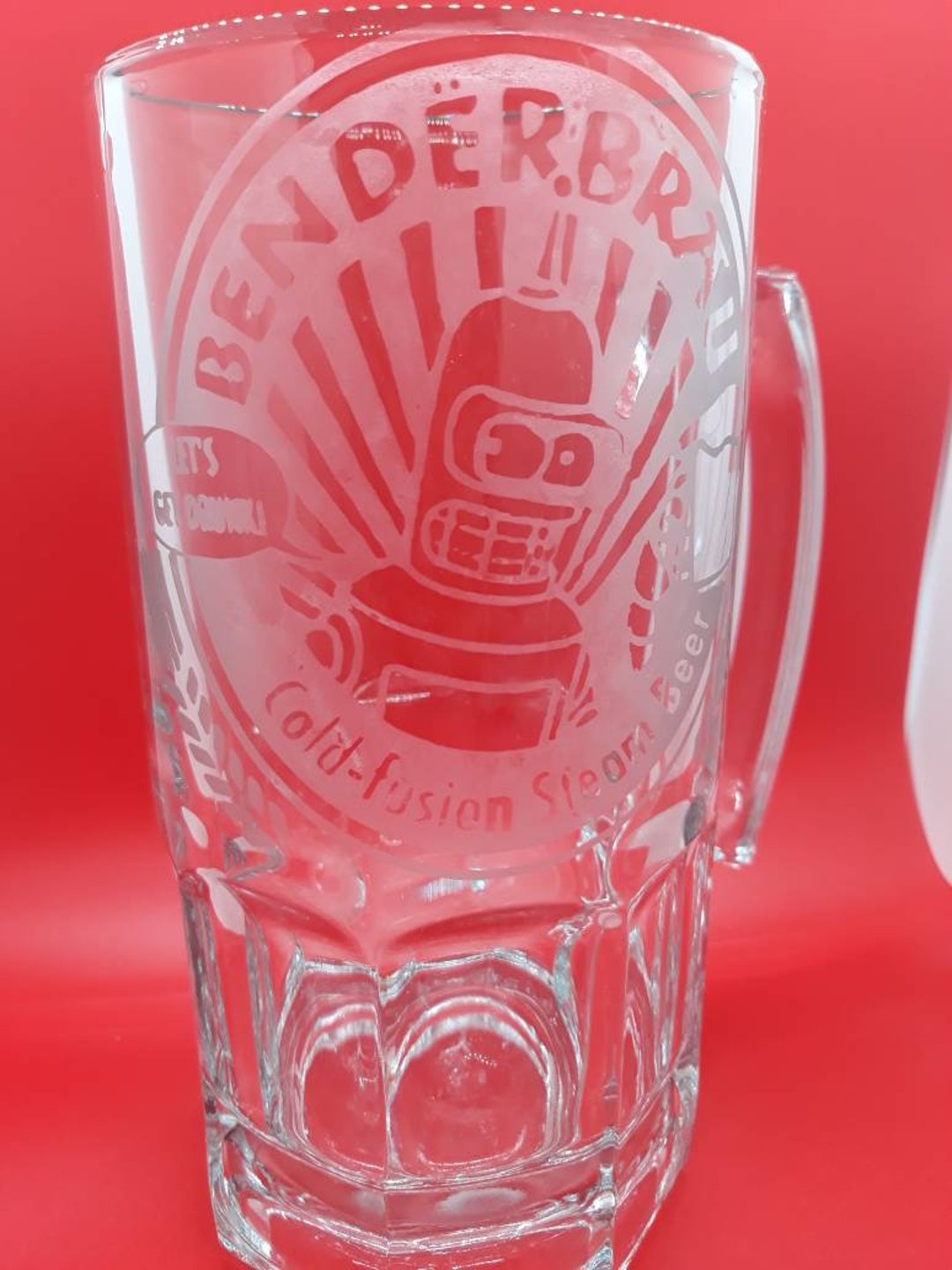 Futurama-inspired Bender Beer Mug Let's Get Drunk Baby 32 Ounce - Etsy
