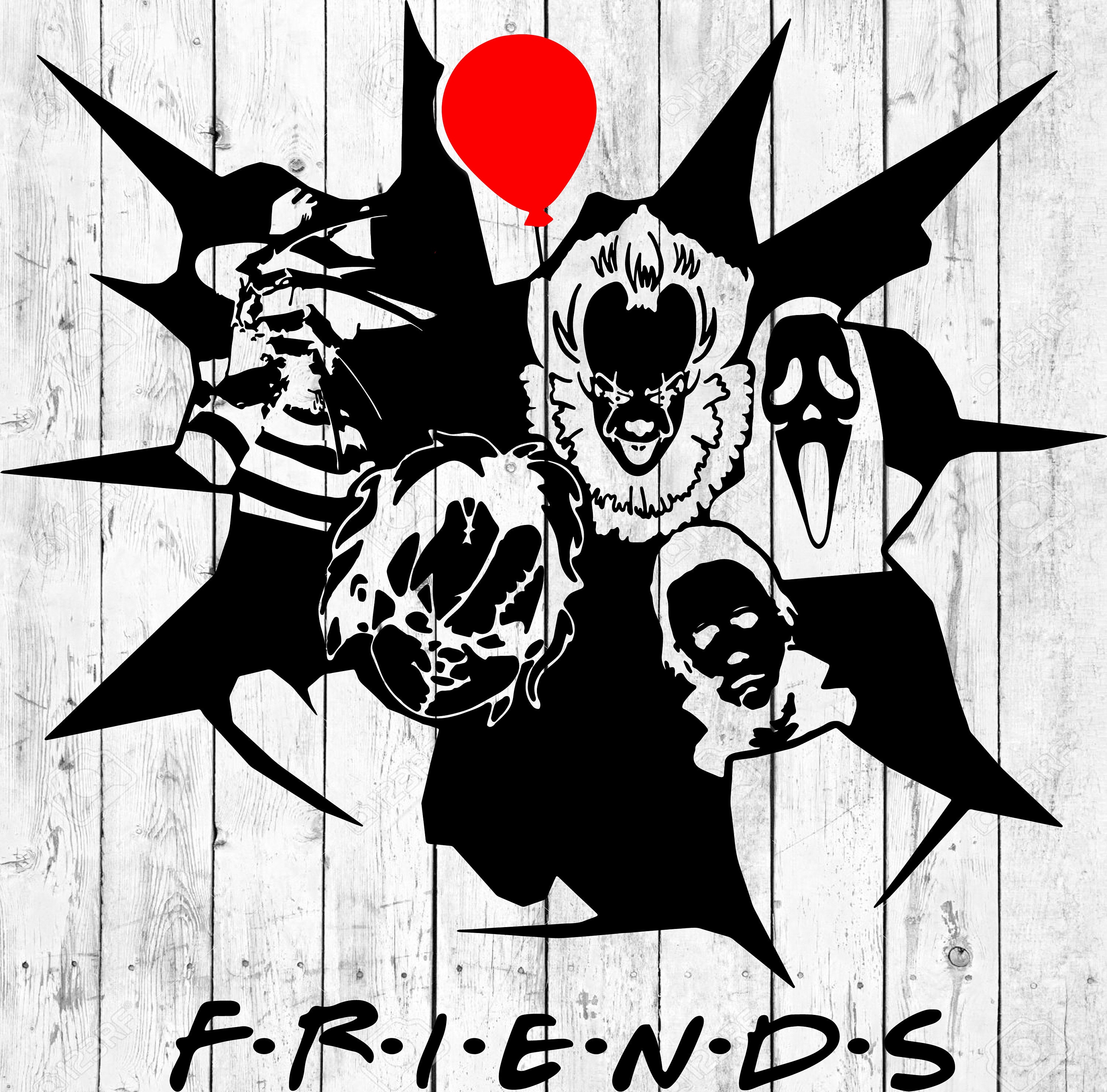 Halloween Horror Serial Killer Svg Halloween Friends Svg - Etsy