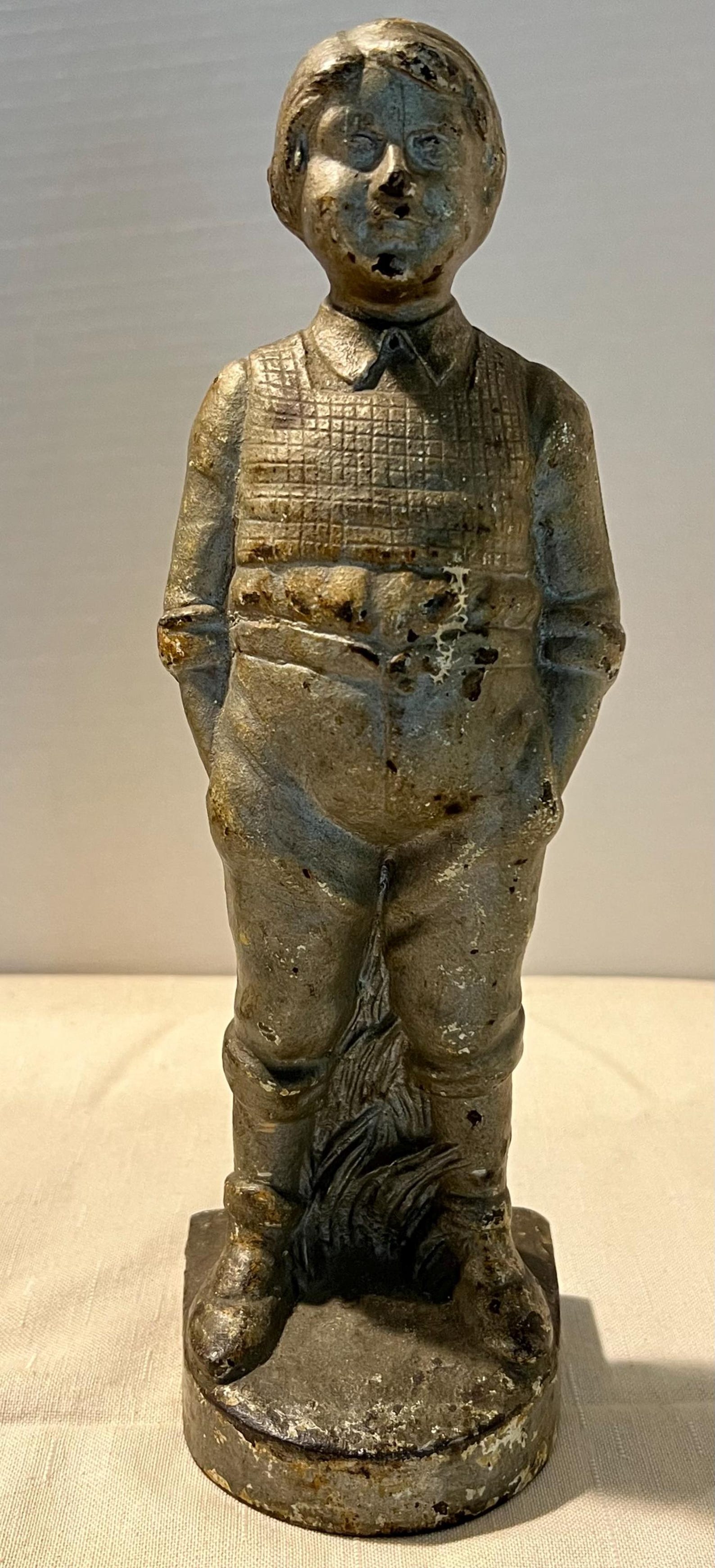 Antique Judd Cast Iron School Boy Doorstop Statue HUBLEY Original - Etsy