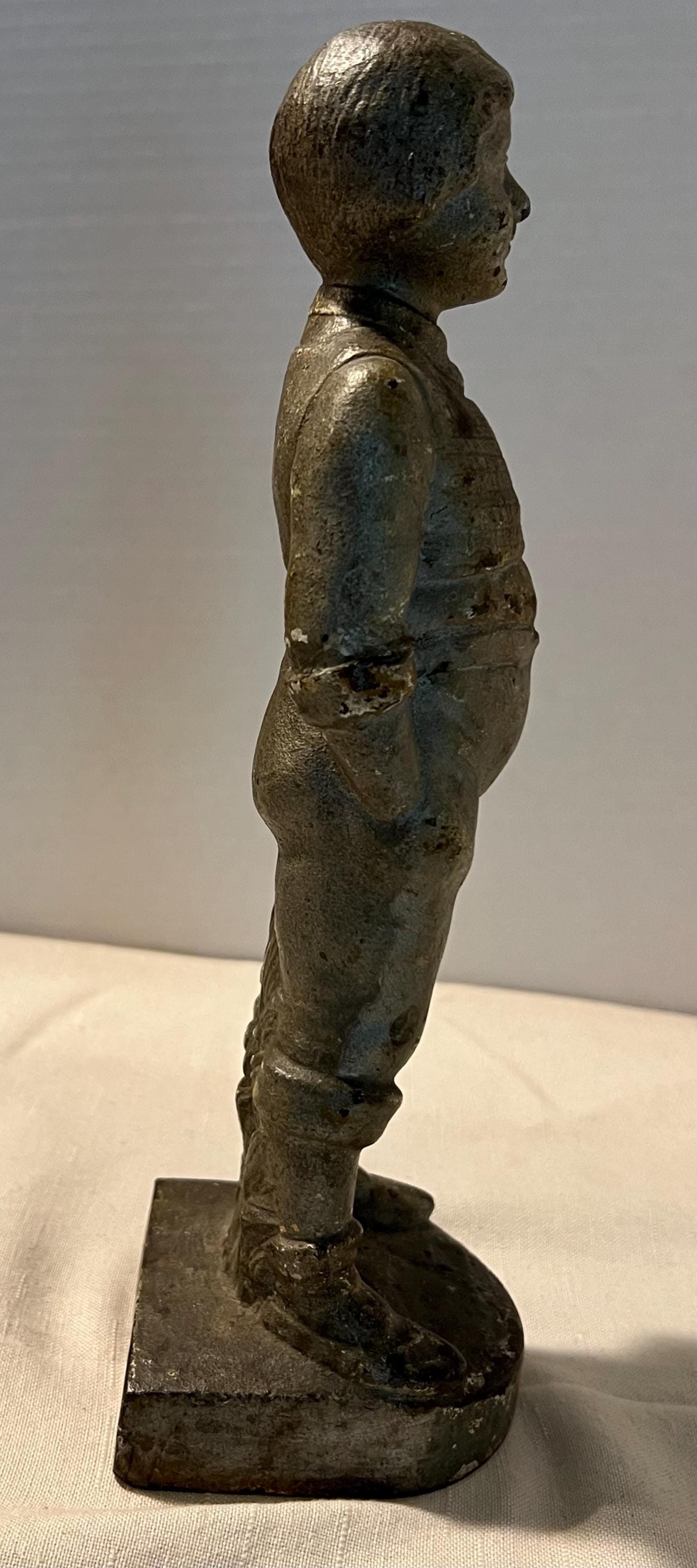 Antique Judd Cast Iron School Boy Doorstop Statue HUBLEY Original - Etsy