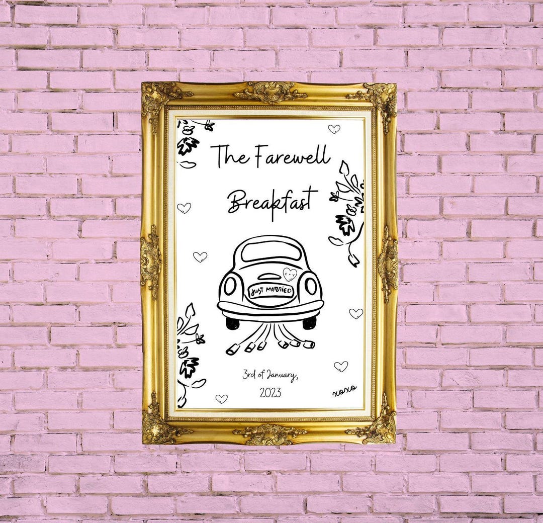 Farewell Brunch Wedding Signage Template - Etsy