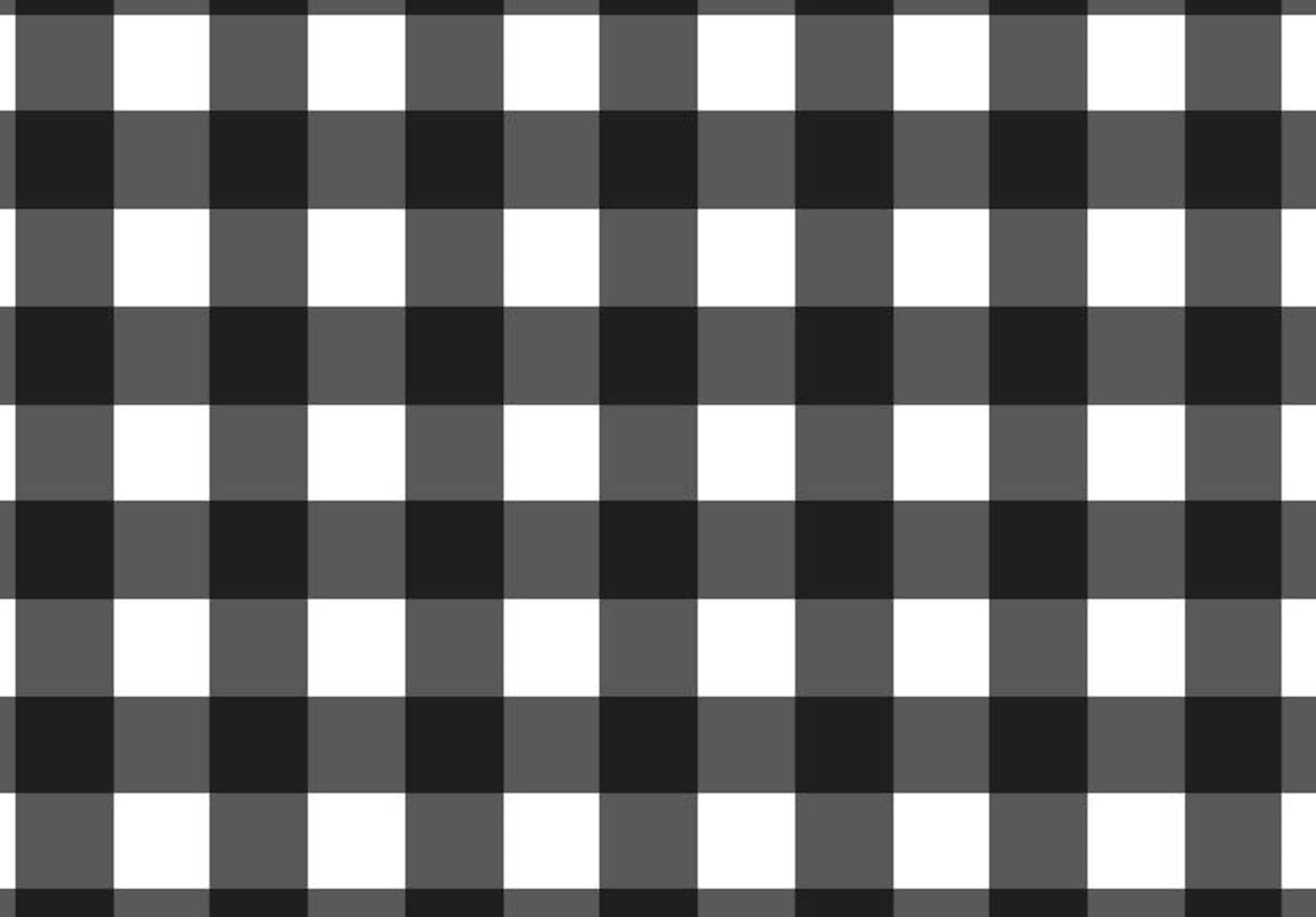 Wallpaper Plaid Black/ XL Buffalo Check Black and White - Etsy