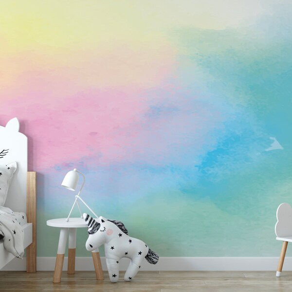Watercolor Rainbow Wallpaper - Etsy
