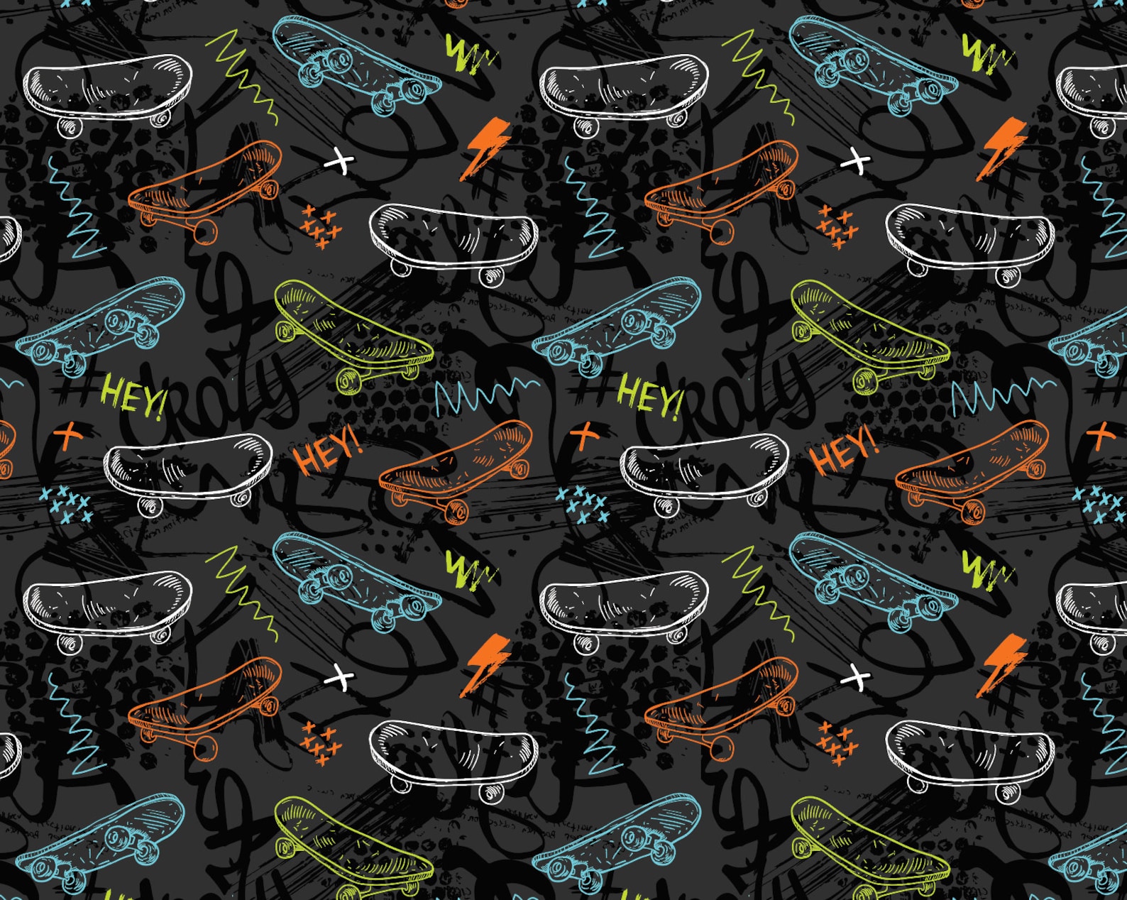 Skateboard Wallpaper // Removable Wallpaper // Peel and Stick - Etsy
