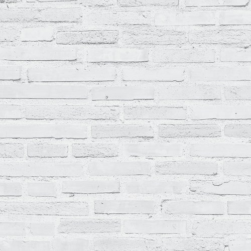 White Brick Wallpaper // Removable Wallpaper // Peel and Stick - Etsy