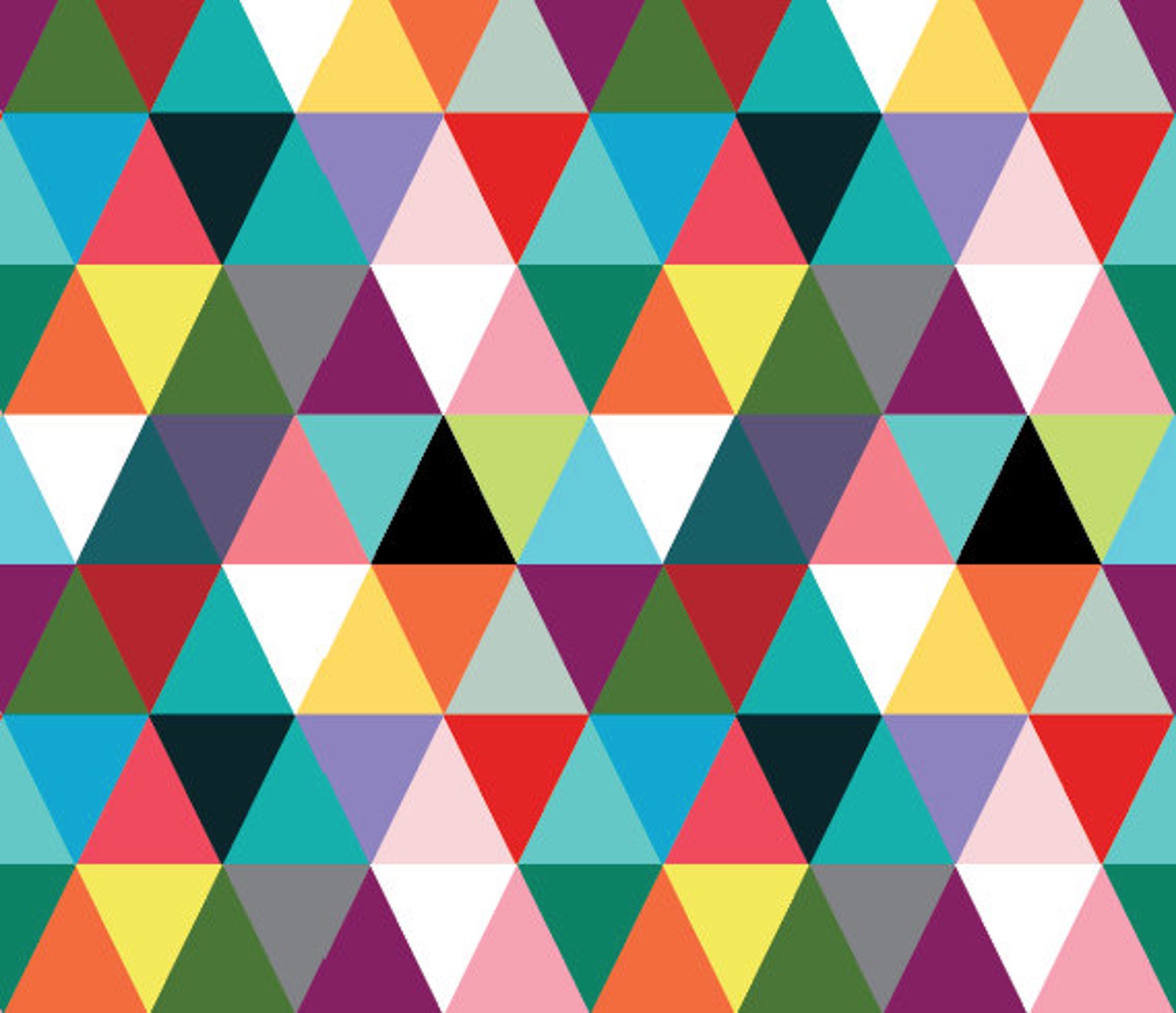 Peel and Stick Wallpaper Triangles/ Remixed Vibrant Modern - Etsy