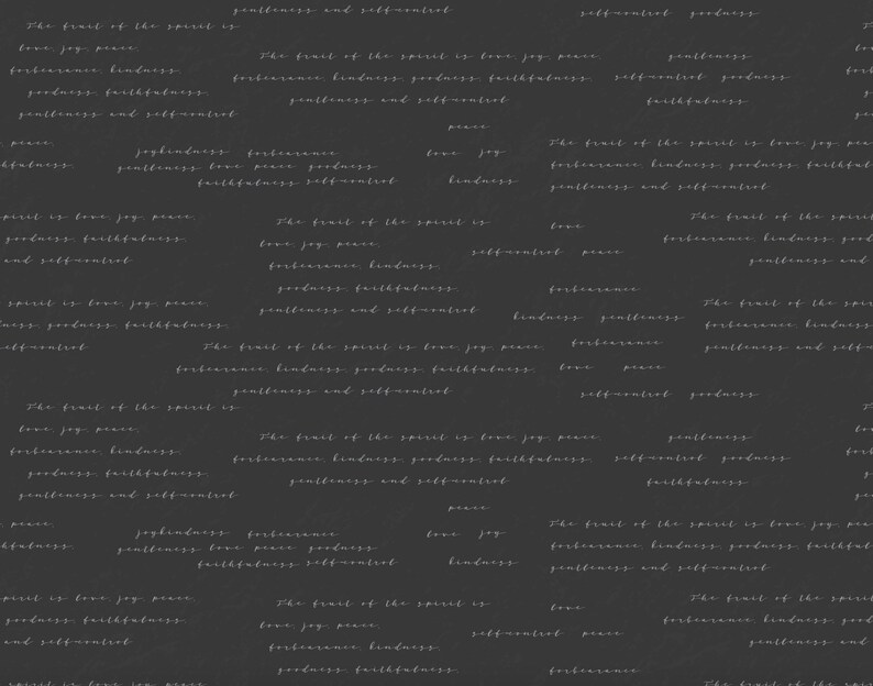 Fruits of the Holy Spirit Script Wallpaper // Removable | Etsy