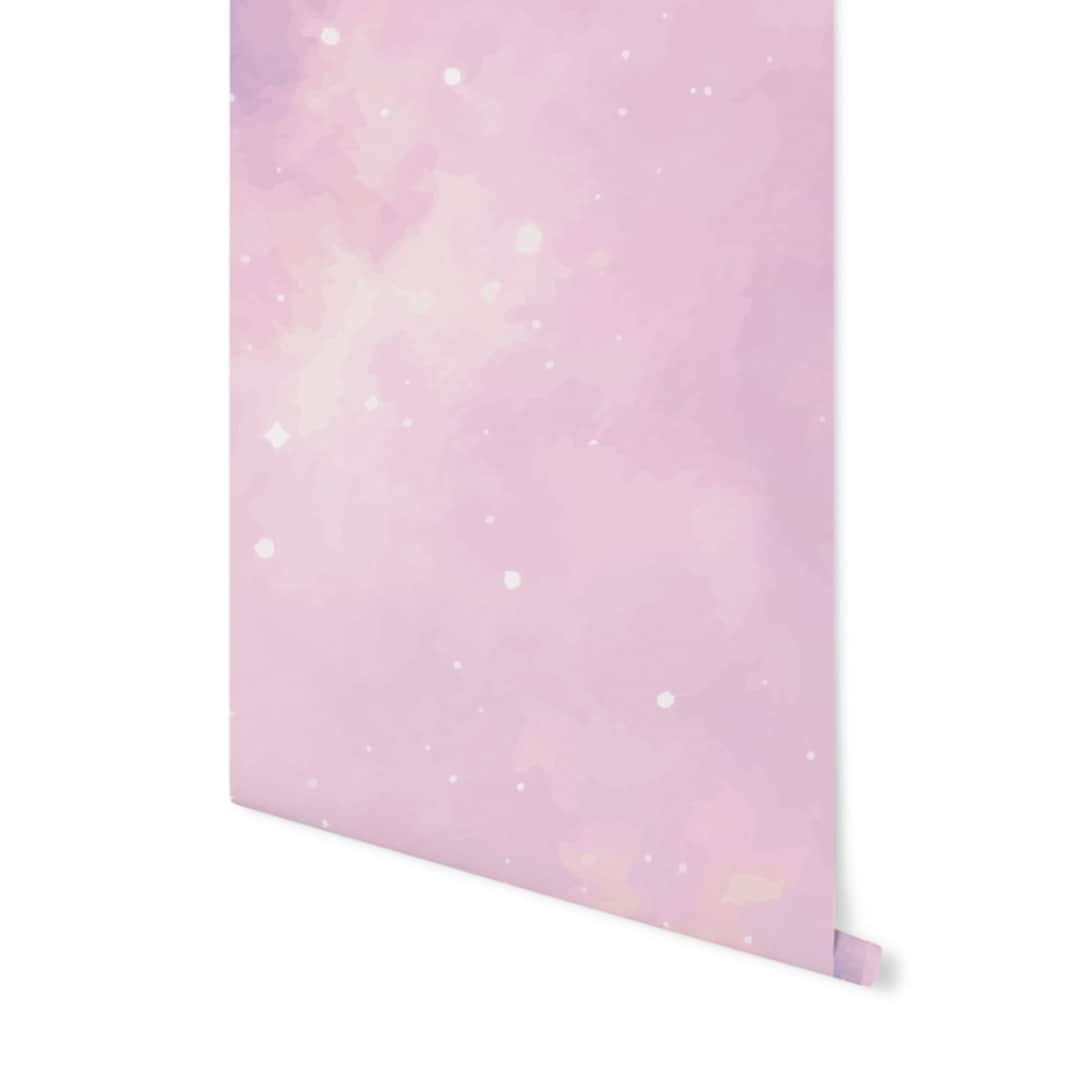 Peel and Stick Wallpaper Pink/ Pink Galaxy Wallpaper/ Removable ...
