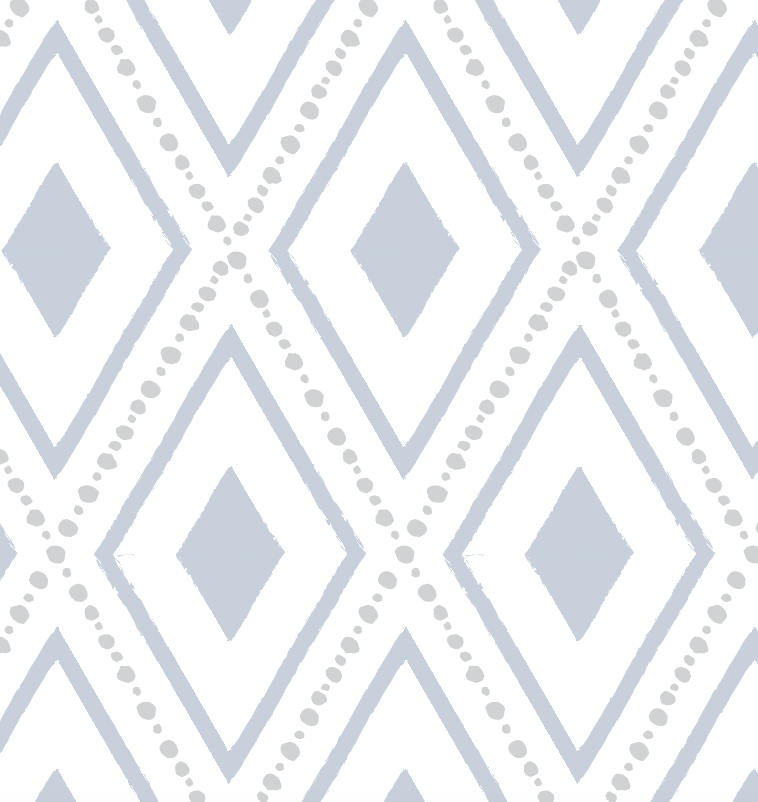 Blue Diamond Pattern Wallpaper