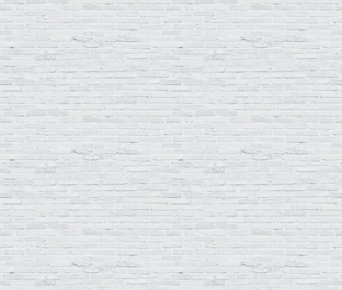 White Brick Wallpaper // Removable Wallpaper // Peel and Stick | Etsy