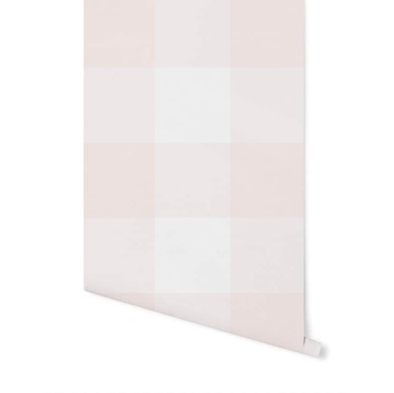 Wallpaper Check Plaid Pink/ Warm Pink Buffalo Check Wallpaper ...