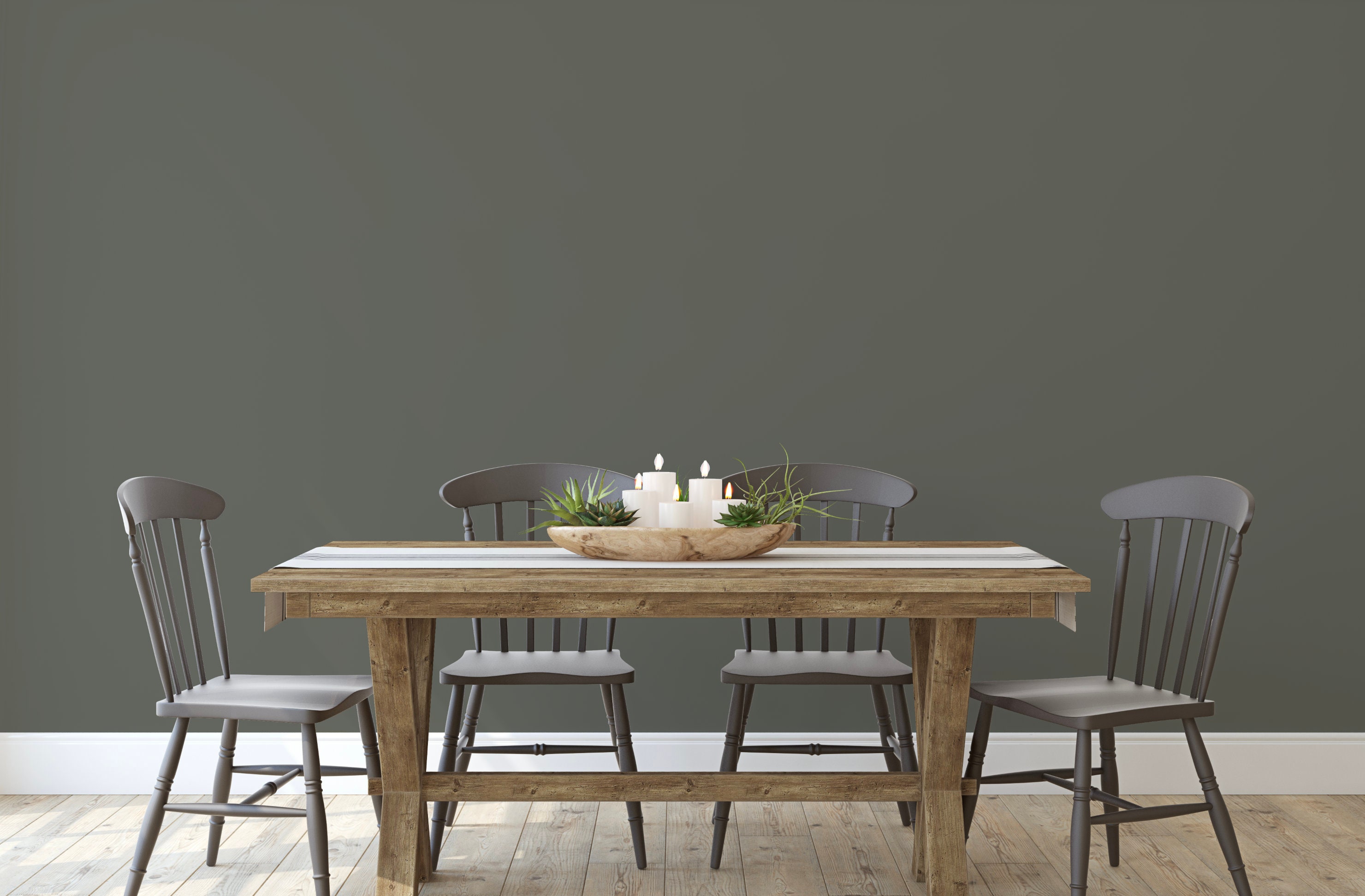 Wallpaper Green/ Deep Sage Solid Color Wallpaper/ Removable - Etsy