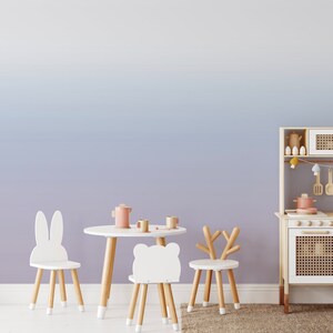 Ombre Wallpaper Purple Blue/ Peel and Stick/ Periwinkle Mist - Etsy