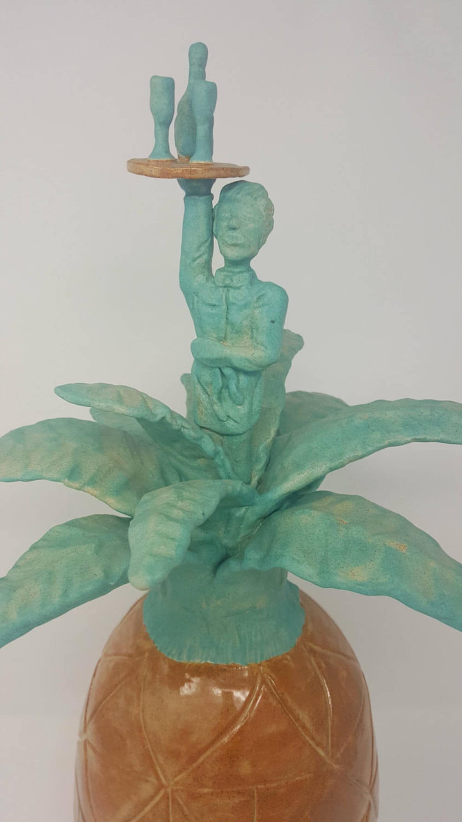 Waiter Pineapple Sculpture - Etsy