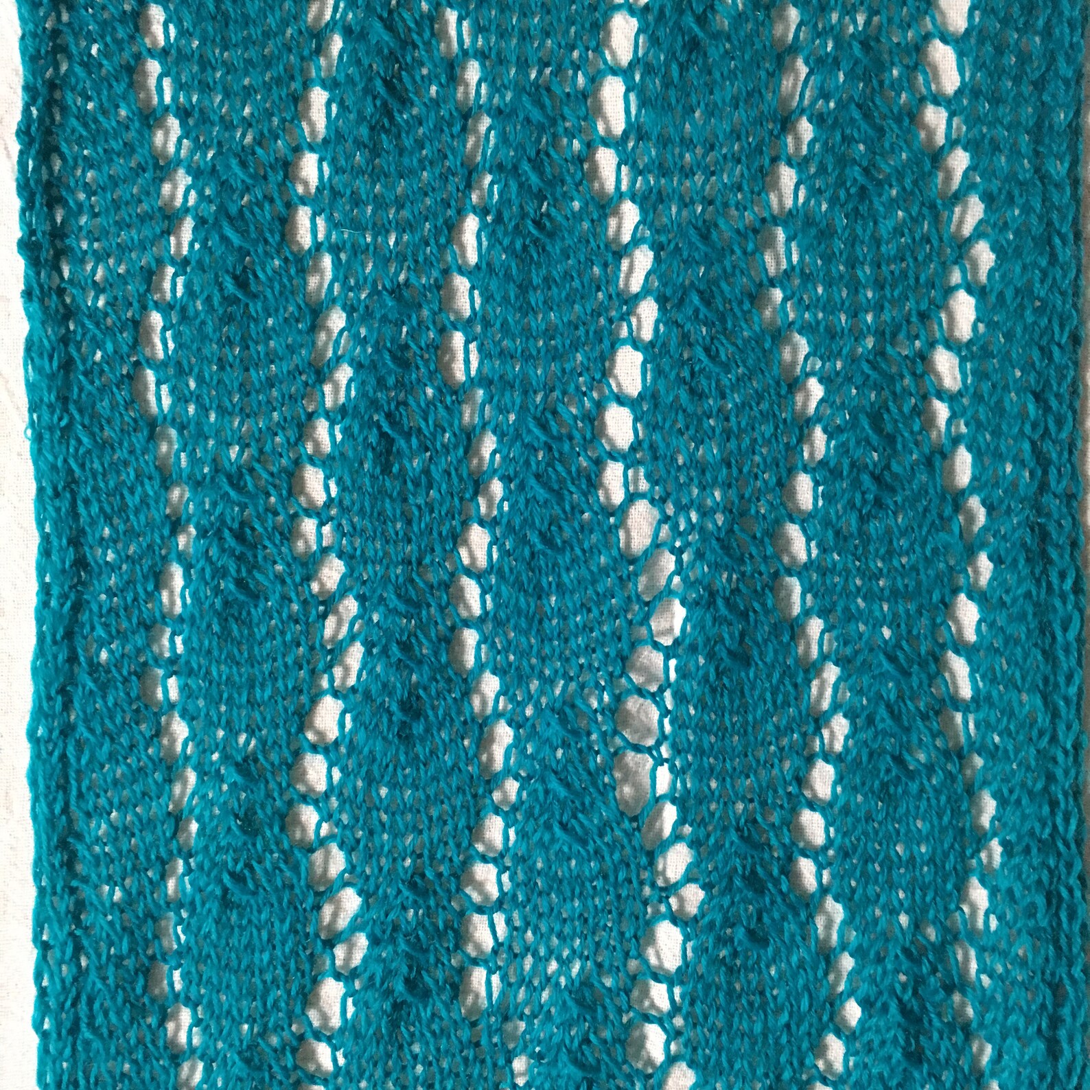 Hand Knit Lace Scarf Leaf Pattern Soft and Light Beautiful - Etsy