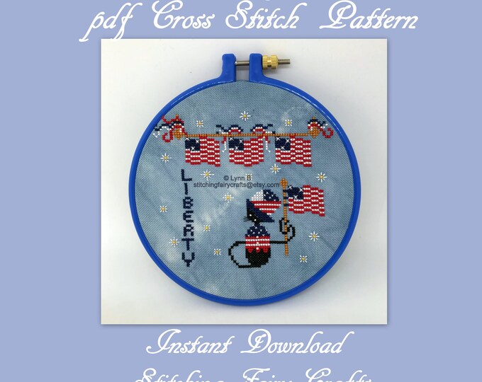 Cross stitch patterns fabric needles and by StitchingfairyCrafts