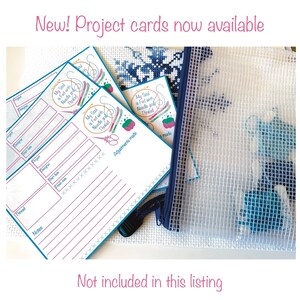 Printable Cross Stitch Project Cards: Stitching Planner (PDF Pattern ...