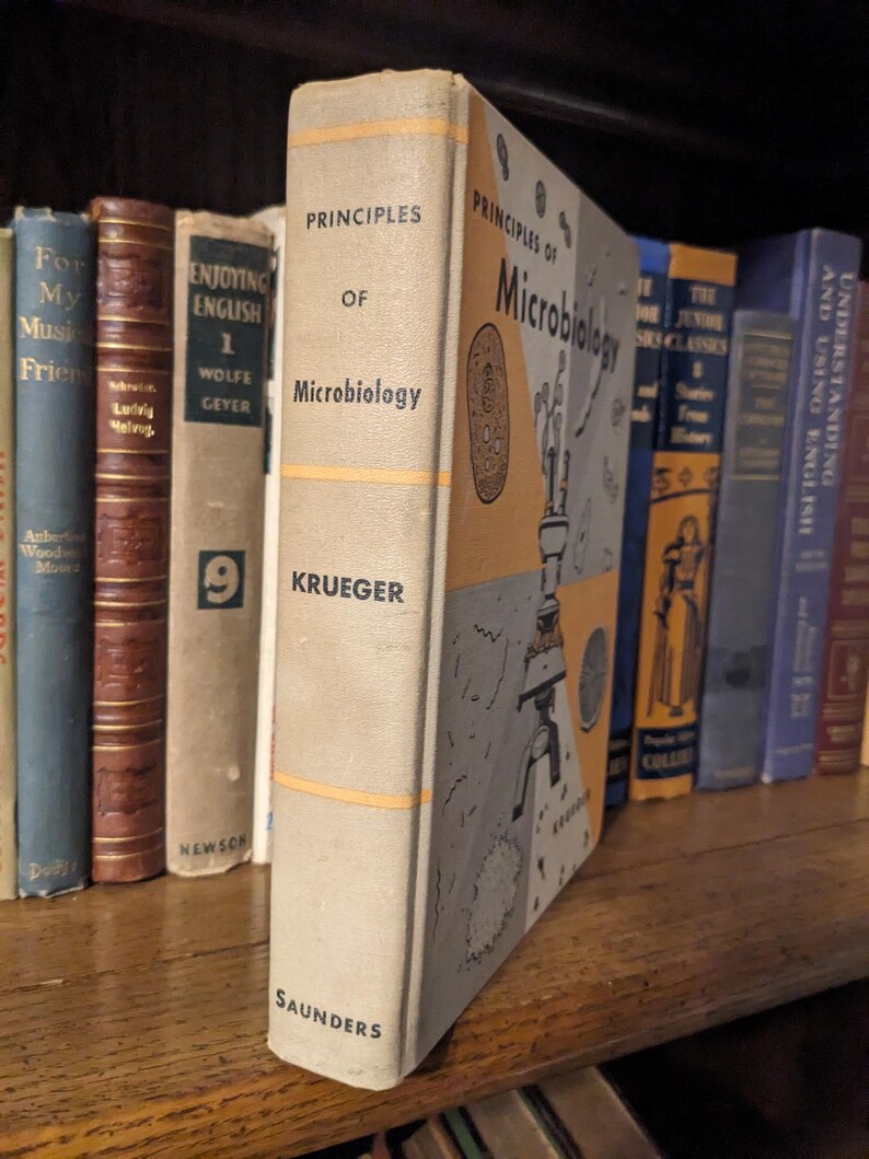 1953 Principles of Microbiology by Walter W. Krueger Illustrated ...