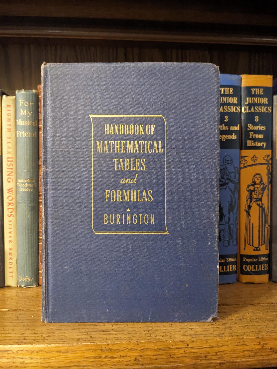 1956 Handbook of Mathematical Tables and Formulas Vintage Blue ...