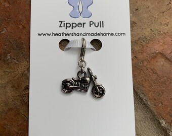 Motorcycle Zipper Pull - Etsy