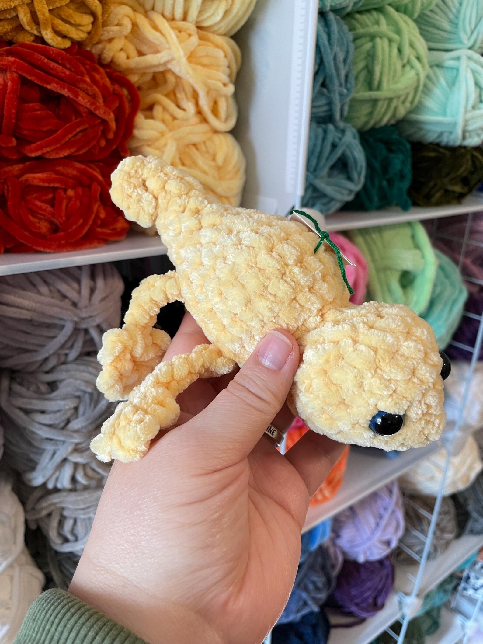 Ready to Ship - Gecko Plushie - Handmade Crochet Stuffed Animal - Etsy