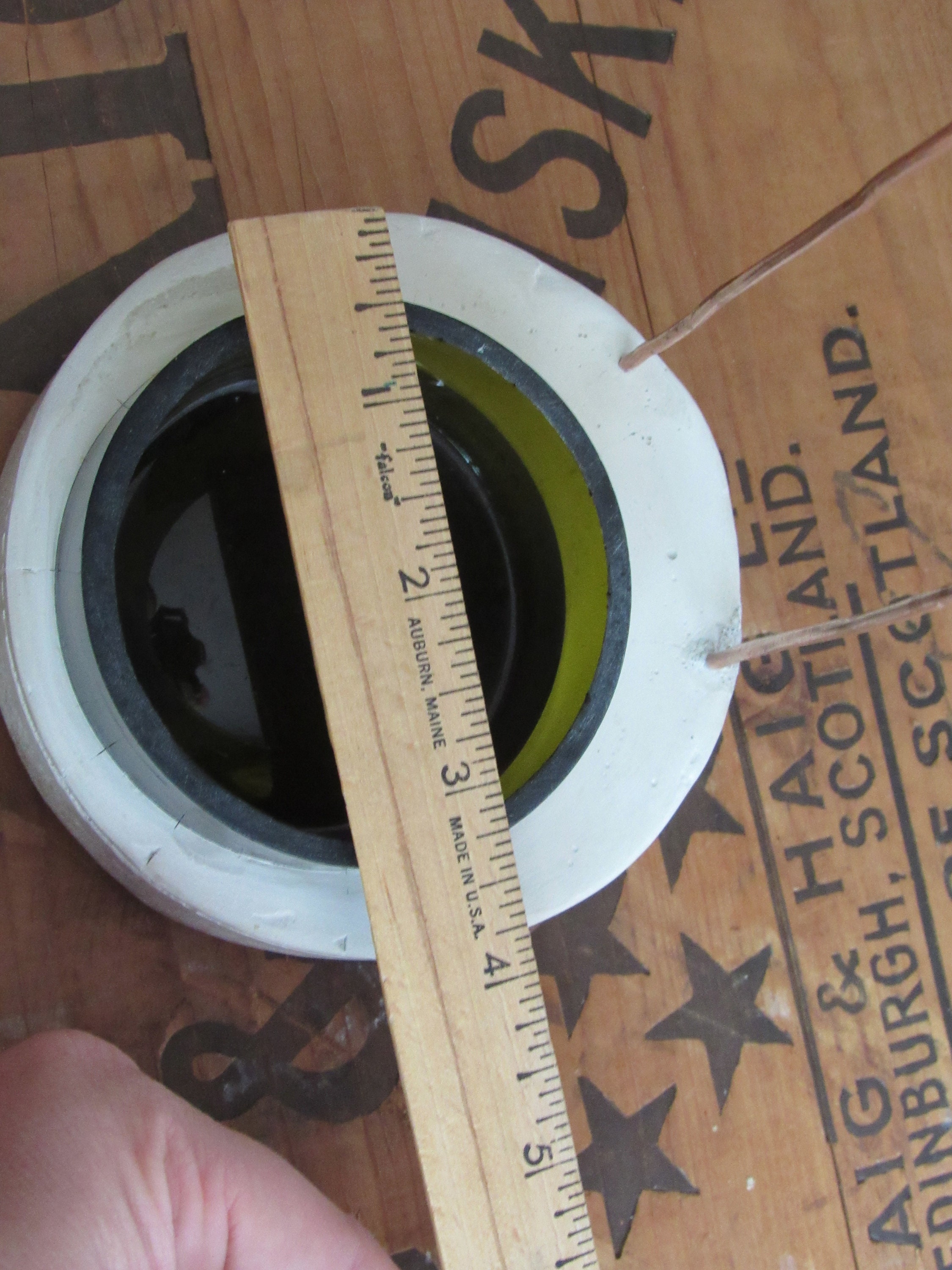 Concrete Spoon Rest Base With Upcycled Wine Bottle and Copper - Etsy