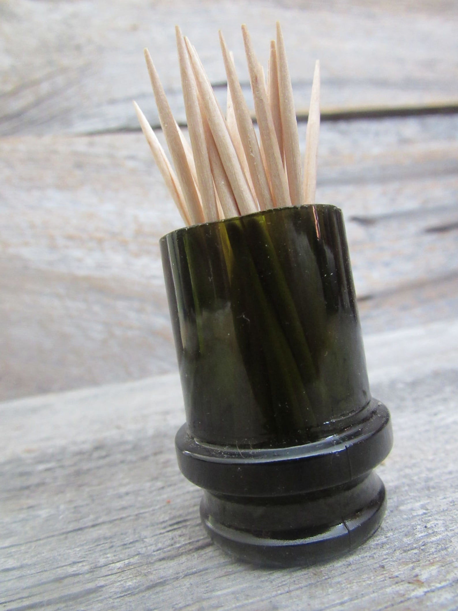 Unique Upcycled Wine Bottle Cork Toothpick Holder for Appetizers and ...
