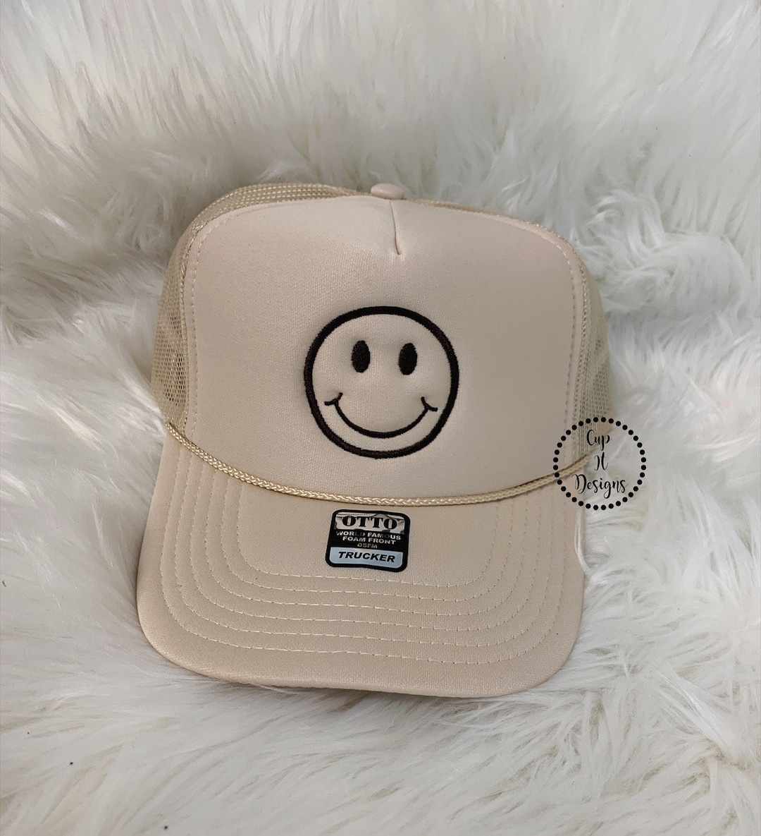 Embroidery Smiley Hat - Etsy