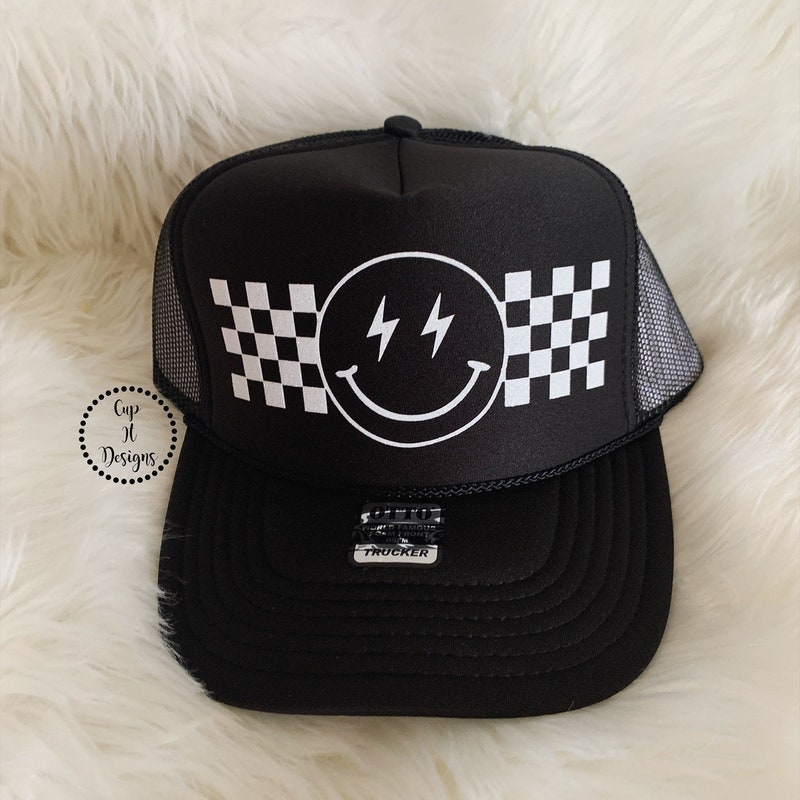 Checkered Hat - Etsy