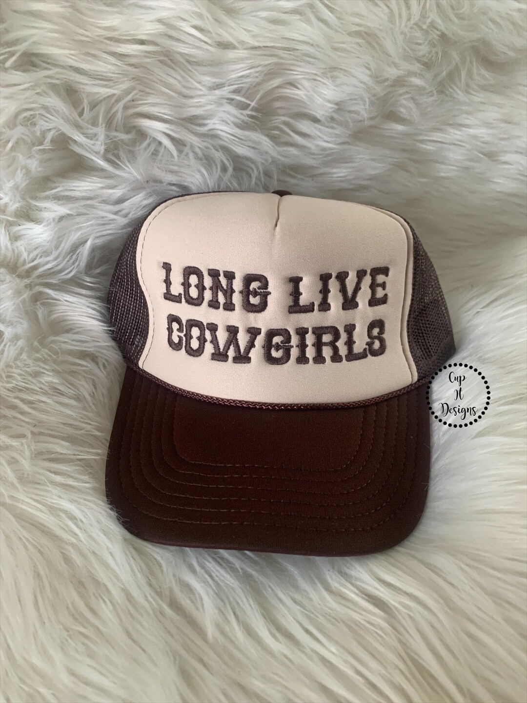 Embroidery Long Live Cowgirls Hat | Embroidered Hat | Tan/brown Hat - Etsy