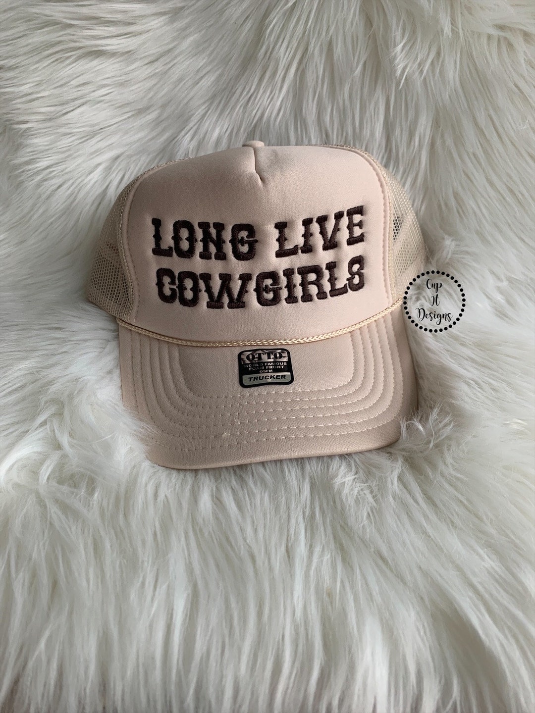 Embroidery Long Live Cowgirls Hat | Tan Hat - Etsy