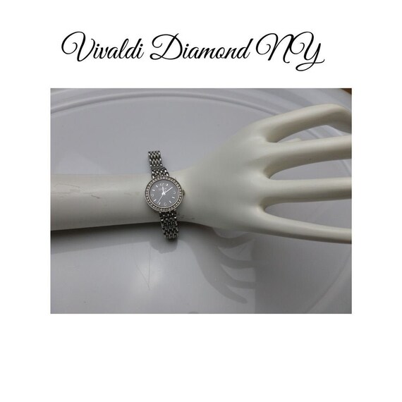 Vivaldi Nueva York marca diamanté enmarcado reloj de pulsera | Etsy