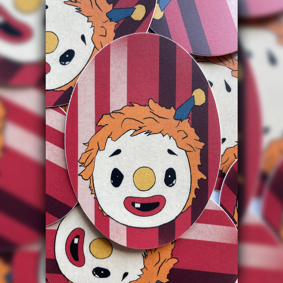 Clown Sticker, Holographic Sticker, Matte Sticker, Laptop Sticker, Toy ...
