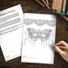 Printable Jewish Art - Purim Mask - Adult Coloring Book Page Hannukah ...