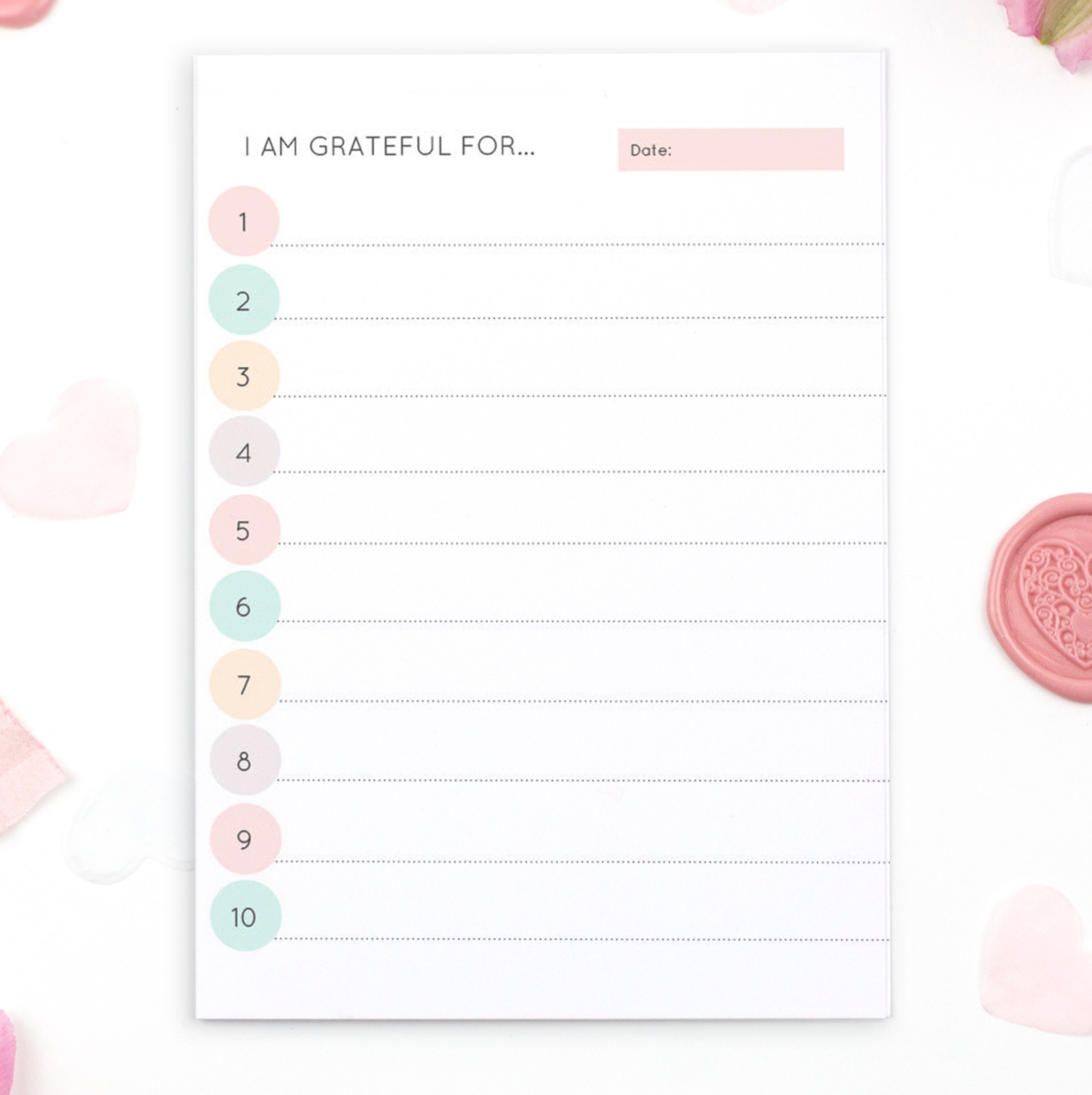 Gratitude and Bucketlist Printable PDF - Etsy