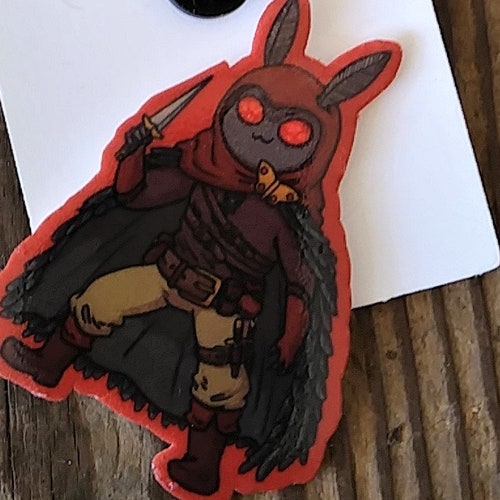 Mothman Dnd Rogue Pin Cute Dungeons and Dragons Cryptid - Etsy
