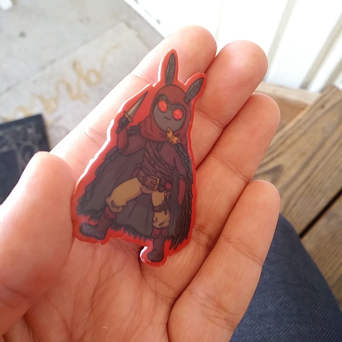 Mothman Dnd Rogue Pin Cute Dungeons and Dragons Cryptid - Etsy