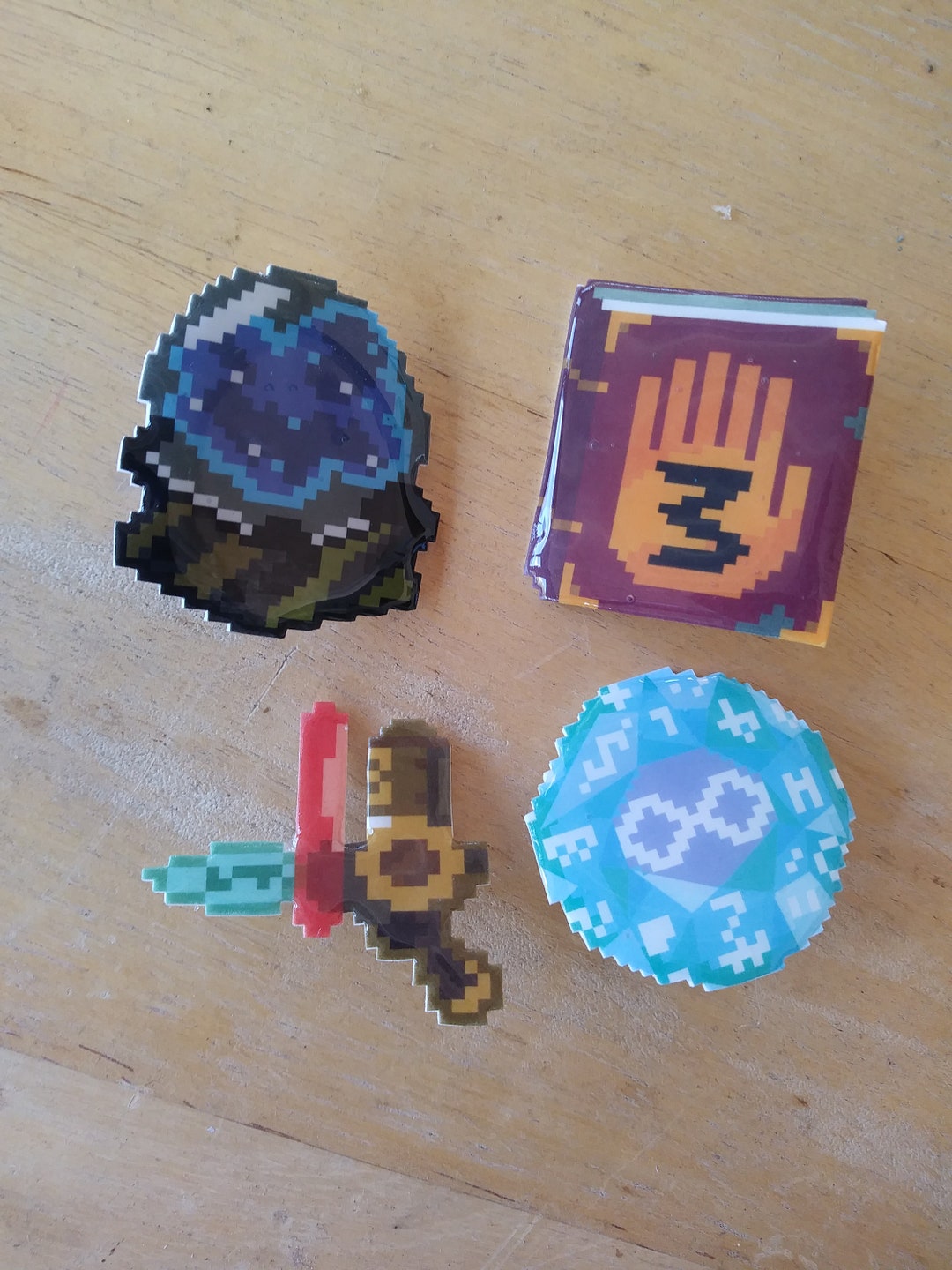 Gravity Falls Pixel Art Plastic Pins - Buttons of the Rift, Journal 3 ...