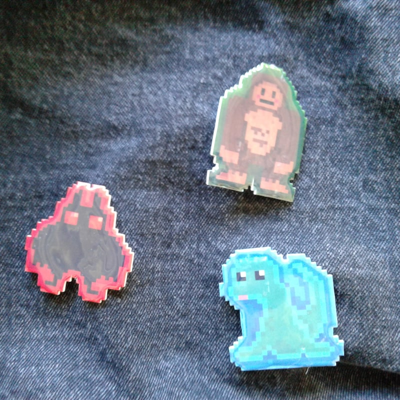 Pixel Art Pins - Etsy