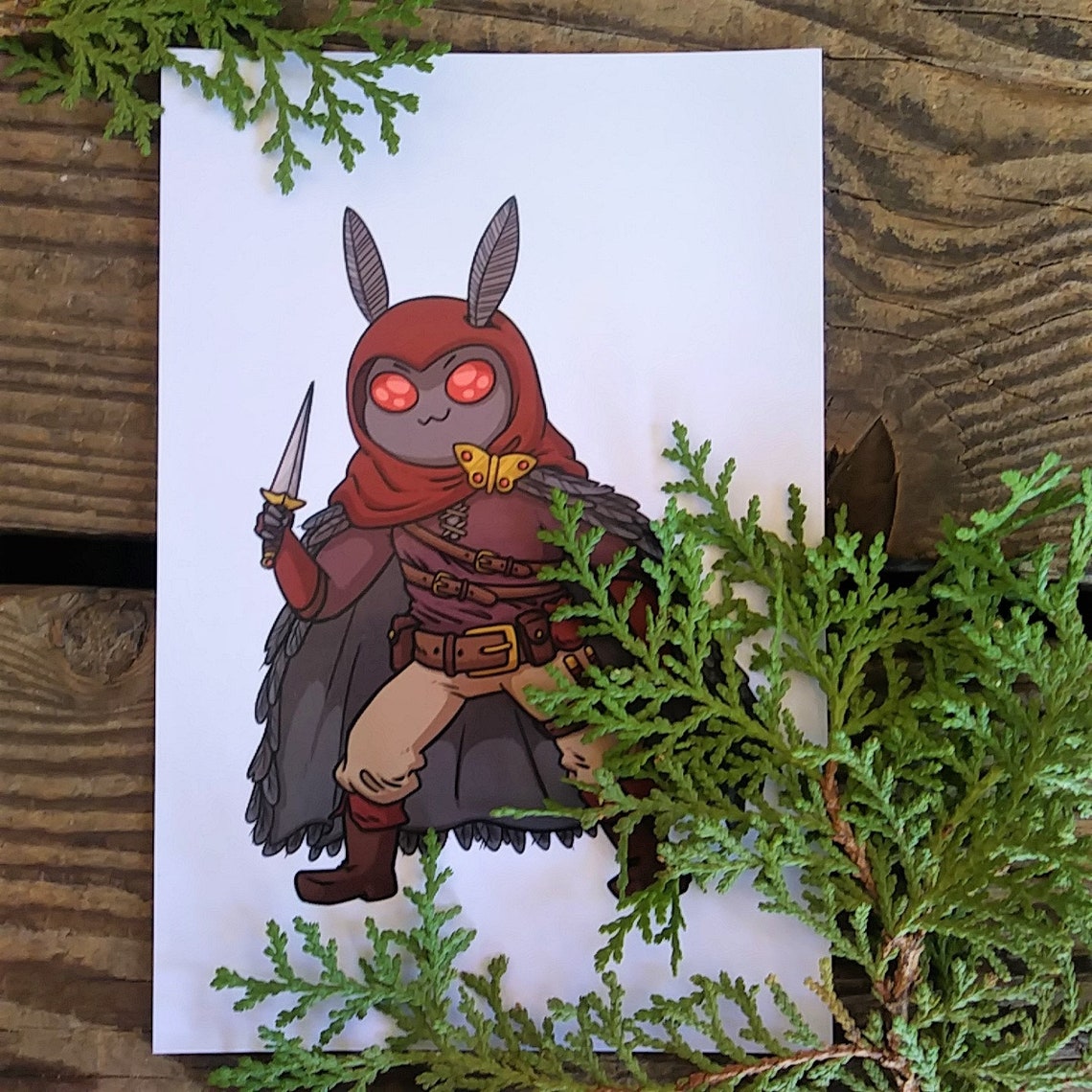 Cryptid Prints Trio Dnd Cryptids Rogue Mothman Druid | Etsy