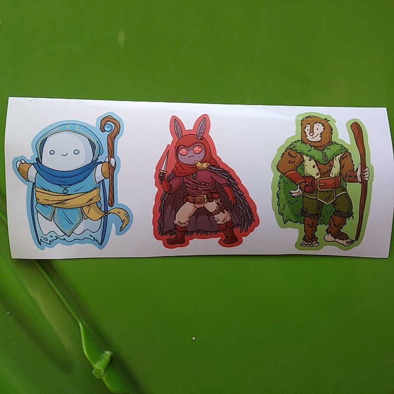 Cryptid Stickers- Dnd Cryptids - Rogue Mothman, Druid Bigfoot, Cleric ...