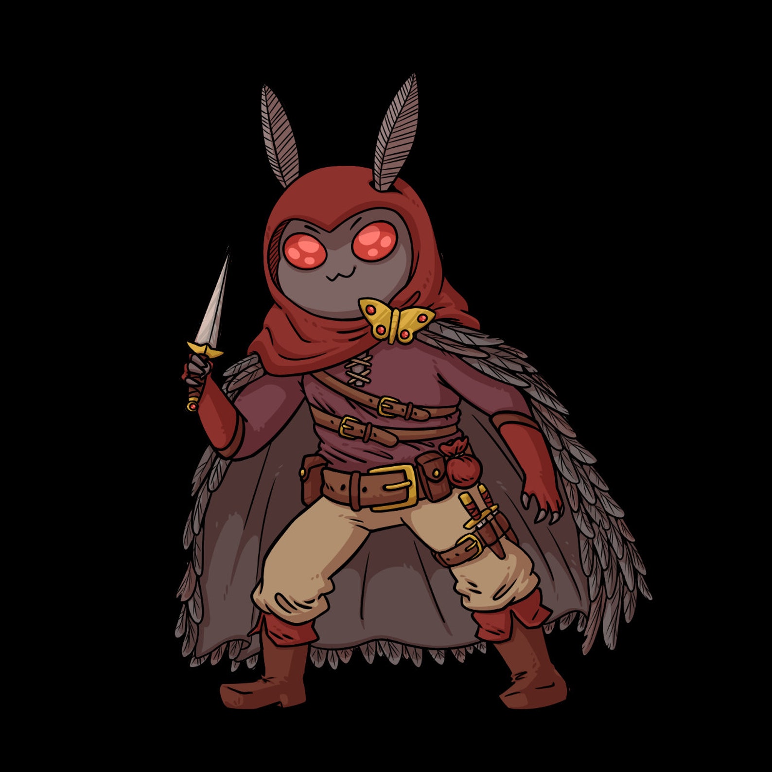 Cryptid Prints Trio Dnd Cryptids Rogue Mothman Druid | Etsy