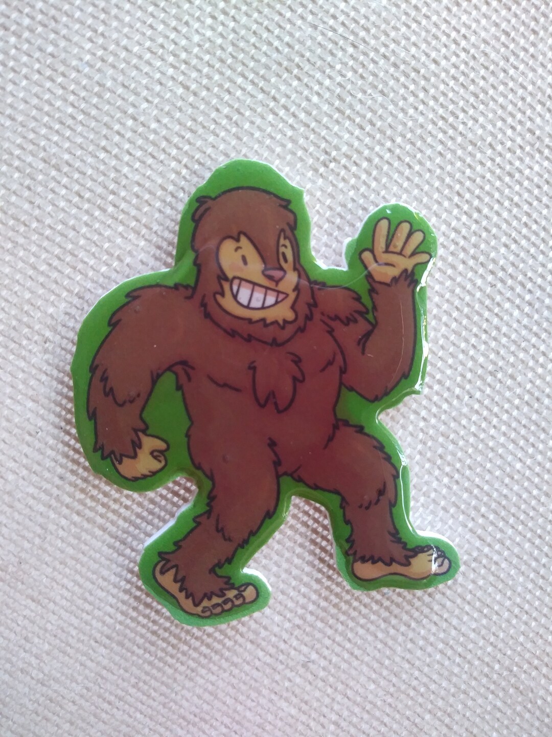 Cute Bigfoot Pin and Charm- Sasquatch Cryptid Pendant, Phone Charm ...