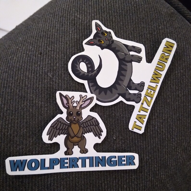 Rare Cryptid Stickers Variety Pack Handcut Vinyl Set of 5: | Etsy