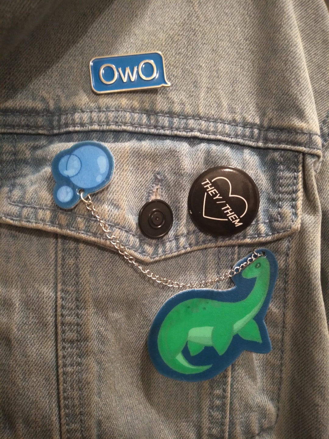 Nessie Cryptid Lapel Pin - Loch Ness Monster Collar Pin With Silver ...