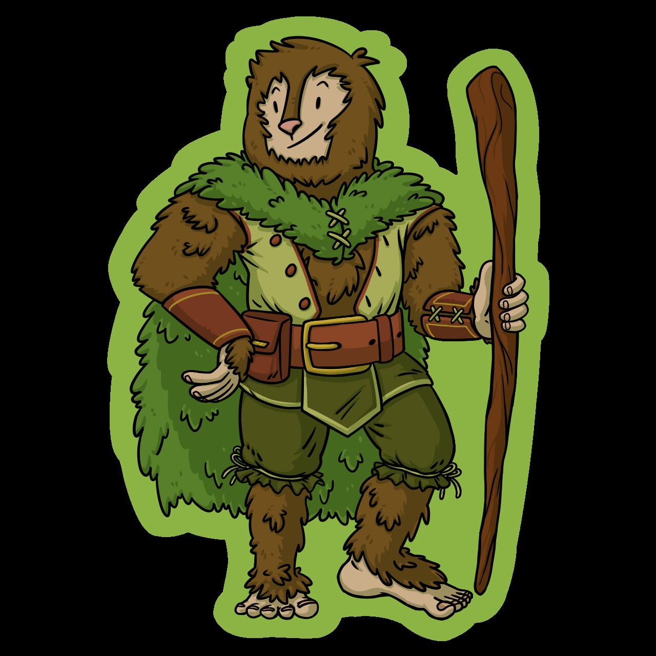 Cryptid Stickers Dnd Cryptids Rogue Mothman Druid Bigfoot | Etsy