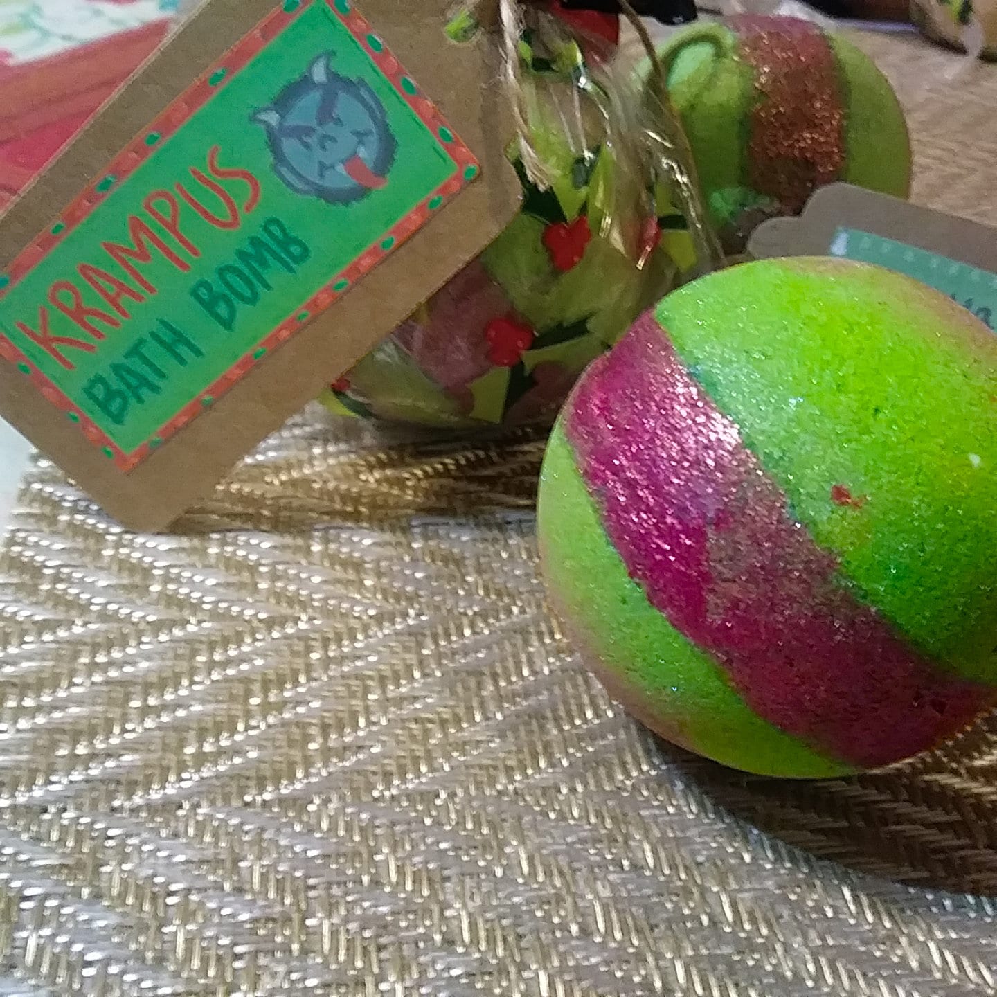 Christmas Cryptid Bath Bomb Krampus Bathbomb 2.75 Inch 8 - Etsy