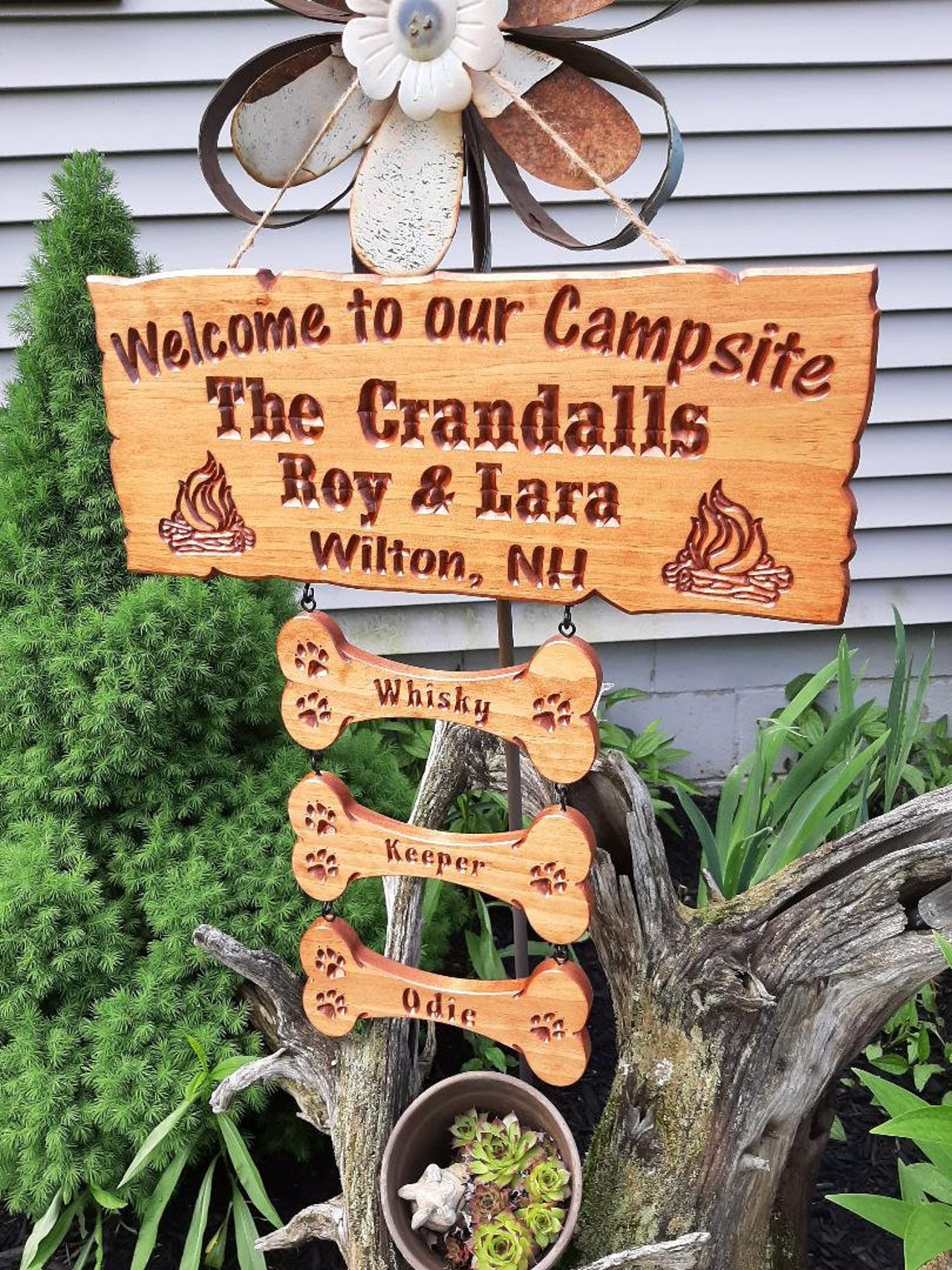 Personalized Camp Signcottage Signfamily Name Camper Sign - Etsy